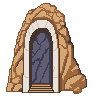 Ancient Portal Gate (in rock face) @ PixelJoint.com