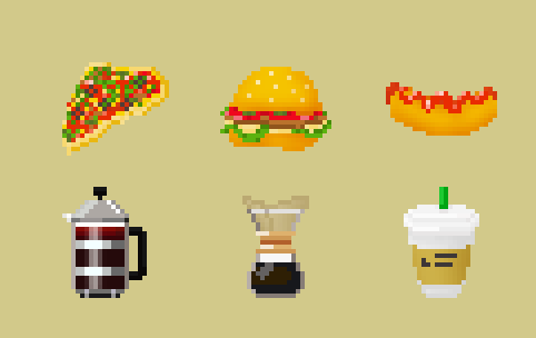 Coffee & fastfood @ PixelJoint.com