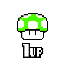 Mario 1UP @ PixelJoint.com