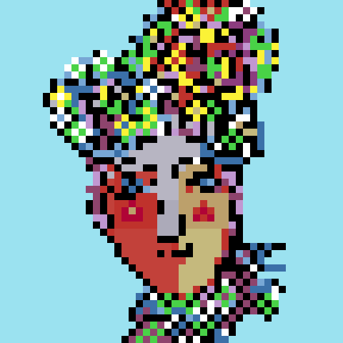 An abstract pixelwoman @ PixelJoint.com