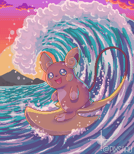 Alolan Raichu @ PixelJoint.com