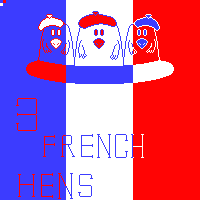 3 french hens @ PixelJoint.com