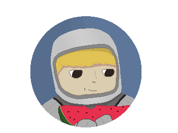 Watermelon Cpaceman @ PixelJoint.com