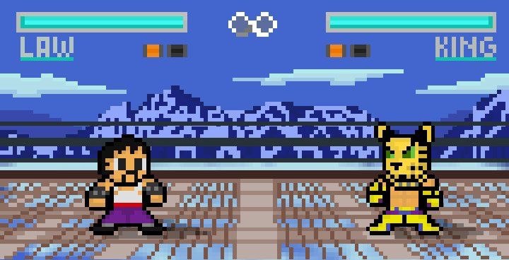 Tekken 3 Law vs King @ PixelJoint.com