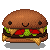 jumping burger @ PixelJoint.com