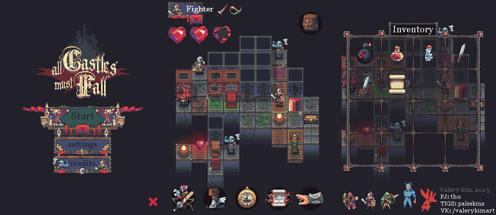 All Castles Must Fall mock-up. @ PixelJoint.com