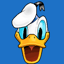 Donald Duck head @ PixelJoint.com