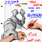 draw hand PIXEL draw hand @ PixelJoint.com