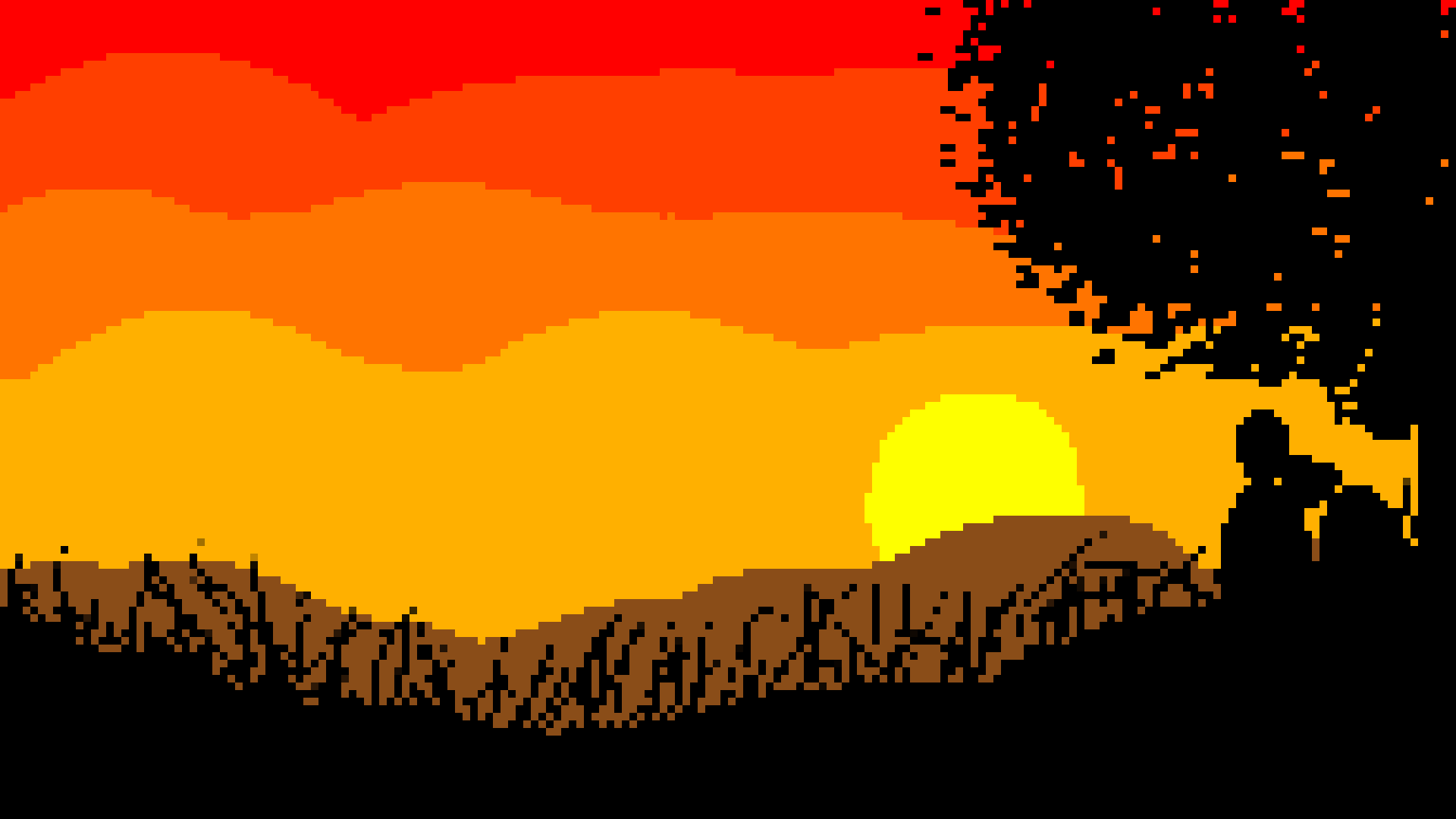 Lovers and Sunset @ PixelJoint.com