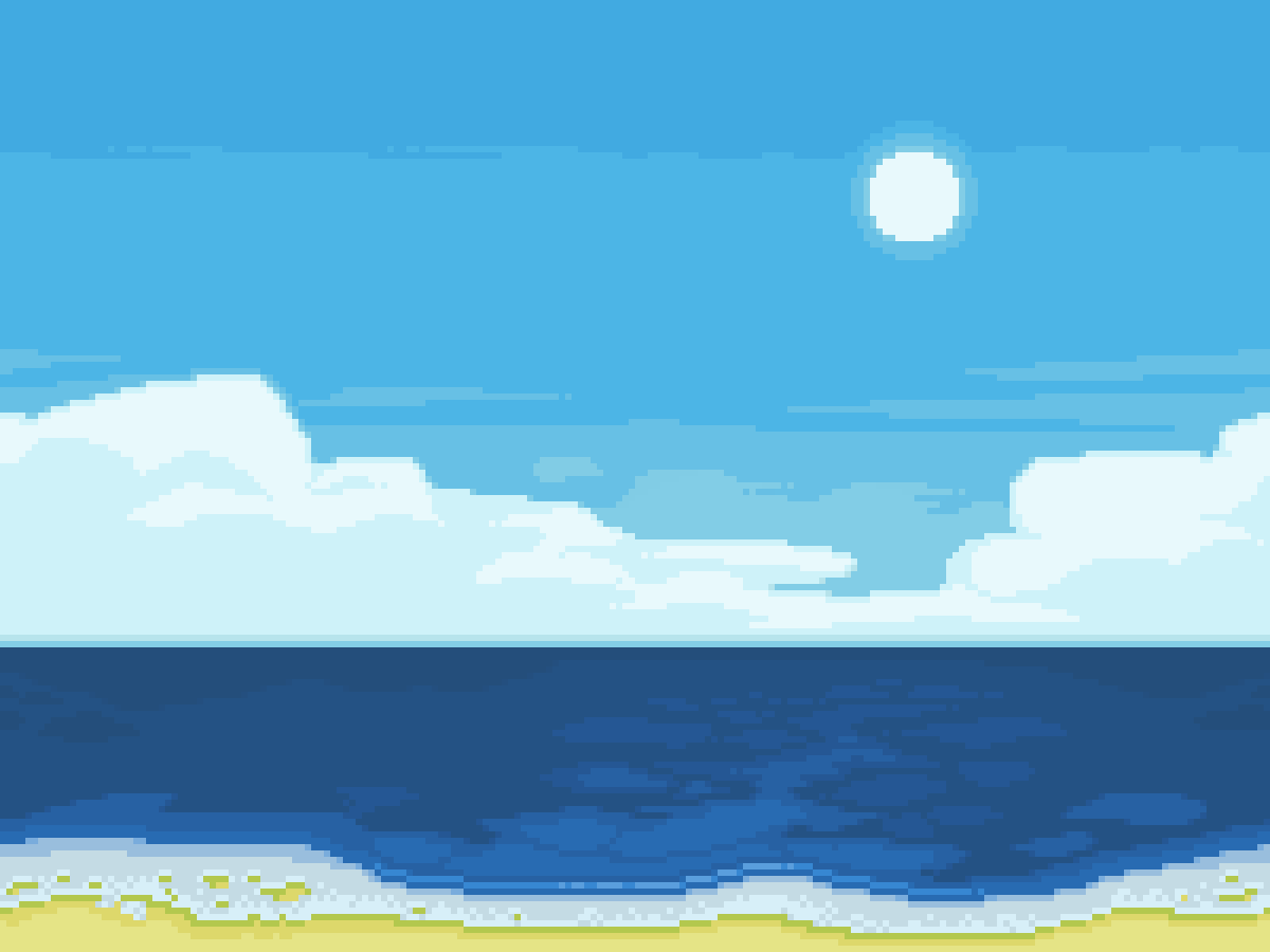 Beach Scene @ PixelJoint.com