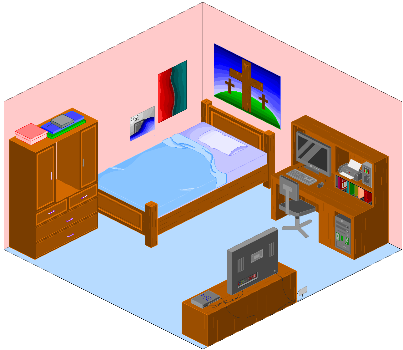 Bedroom @ PixelJoint.com