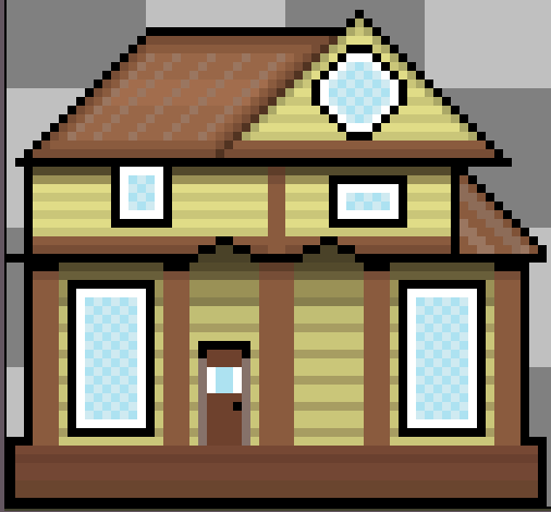 Bellaire House Front View @ PixelJoint.com