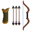 Bow, Arrows and Quiver @ PixelJoint.com