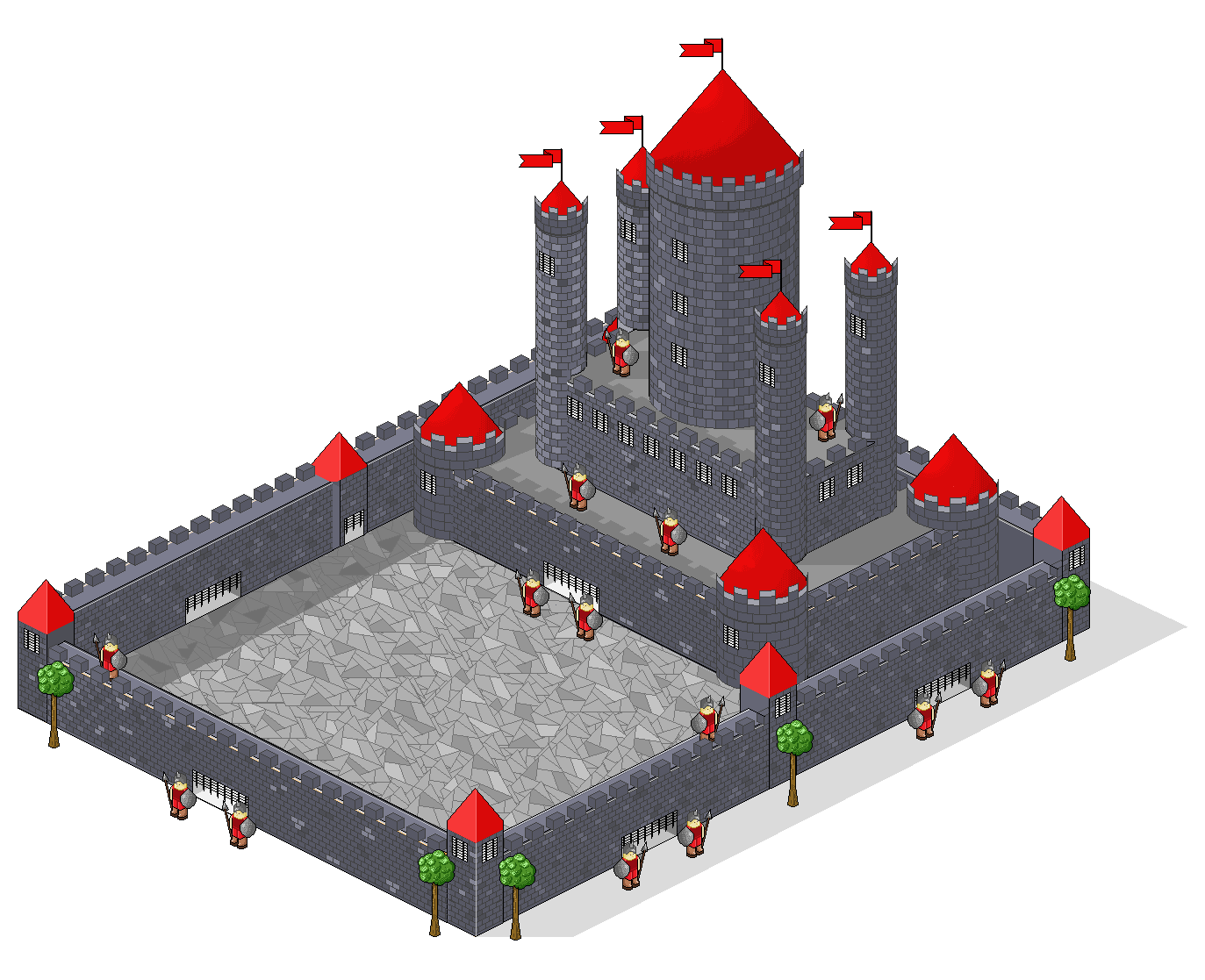 Isometric Castle @ PixelJoint.com