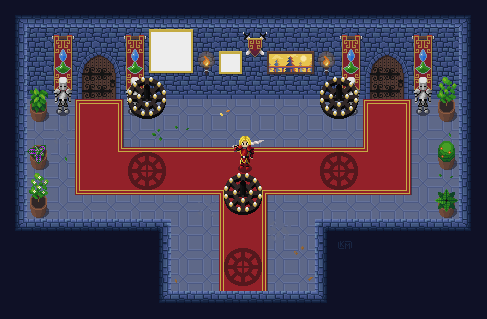 Castle Upstairs Hallway @ PixelJoint.com