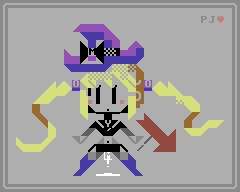 Naughty Fairy [PETSCII] @ PixelJoint.com