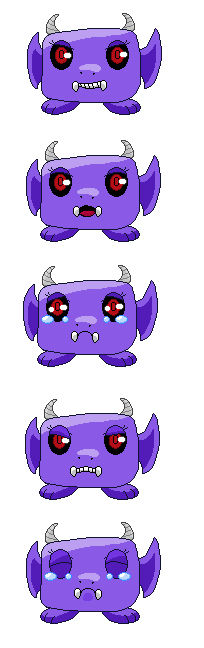 made a lil' demon. @ PixelJoint.com