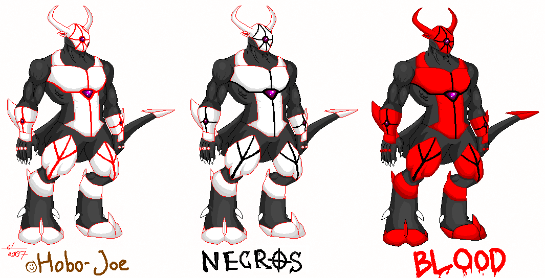 demon in exoplasmatic suit @ PixelJoint.com