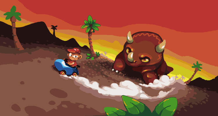 (OLD)Diddy Kong Racing-Dino Run! @ PixelJoint.com