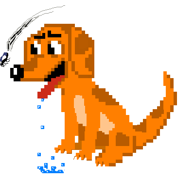 Dog and Fly @ PixelJoint.com