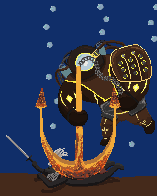 Deep Sea Knight vs Grimm @ PixelJoint.com