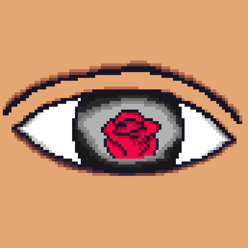 eye and rose @ PixelJoint.com