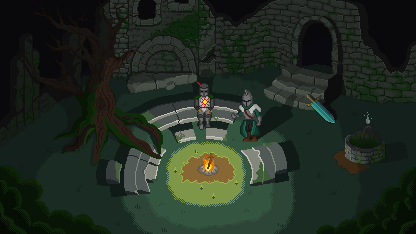 Firelink Shrine At Night @ PixelJoint.com