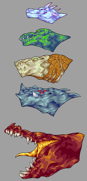 Dragon profiles @ PixelJoint.com