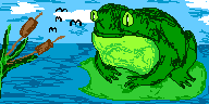 Froggy On a Lily Pad @ PixelJoint.com