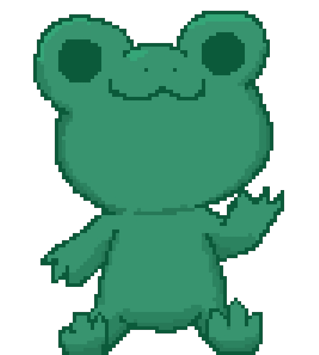 Waving Frog @ PixelJoint.com