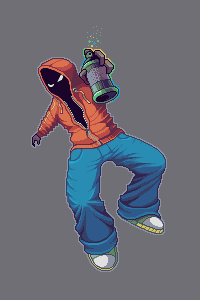 Graffiti Guy @ PixelJoint.com