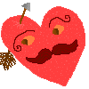 heart moustache @ PixelJoint.com