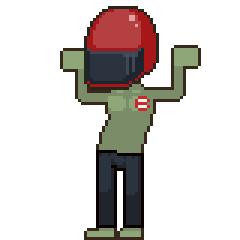 Helmet Zombie attack @ PixelJoint.com