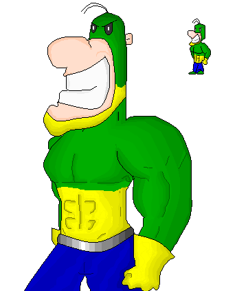 Brazil-man and his chibi @ PixelJoint.com