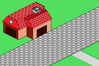 isometric house @ PixelJoint.com