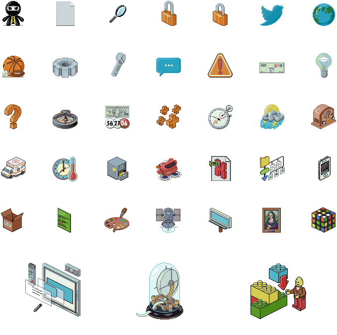 30 some-odd pixel icons @ PixelJoint.com