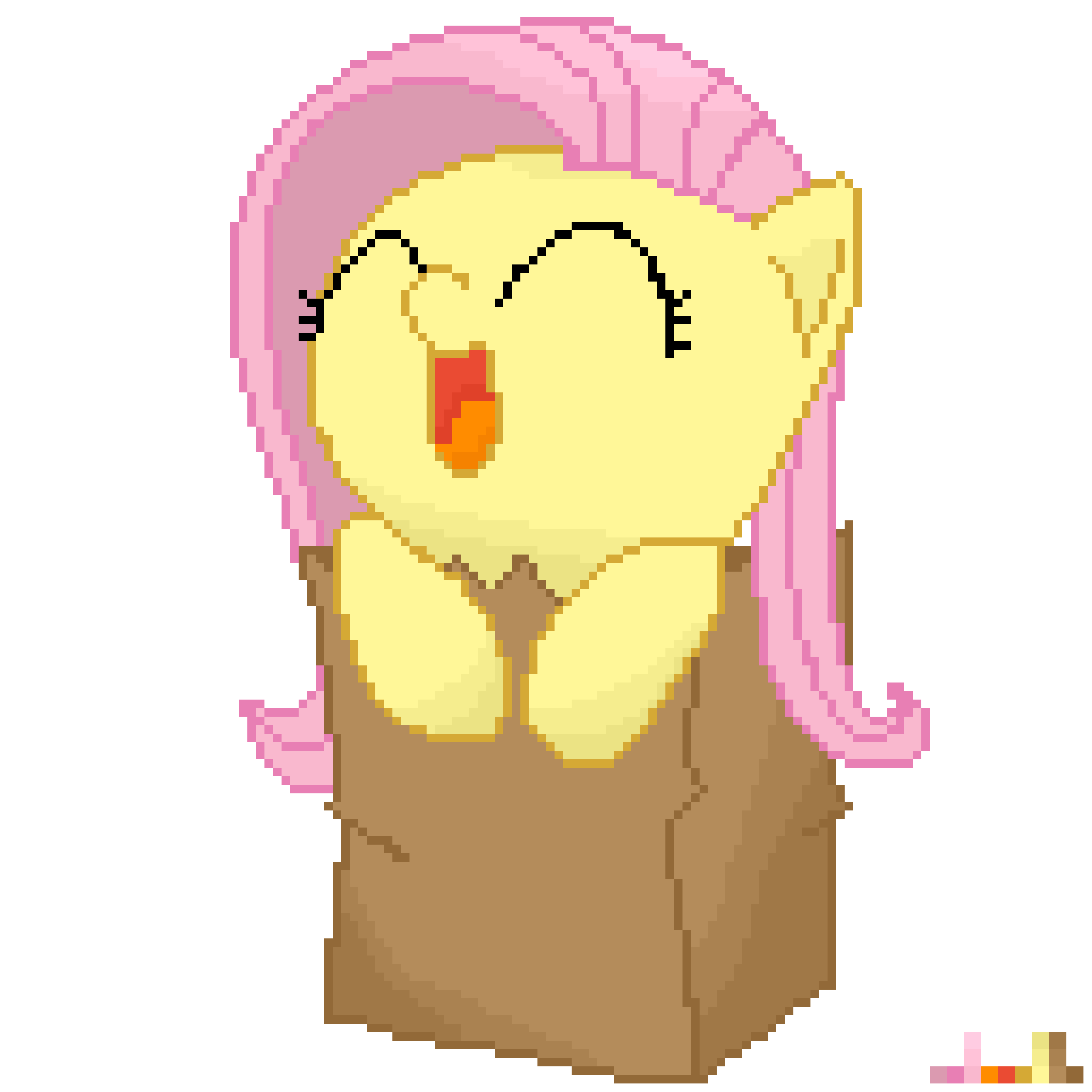 Fluttershy in a paper bag @ PixelJoint.com
