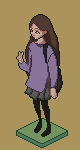 Isometric Girl @ PixelJoint.com