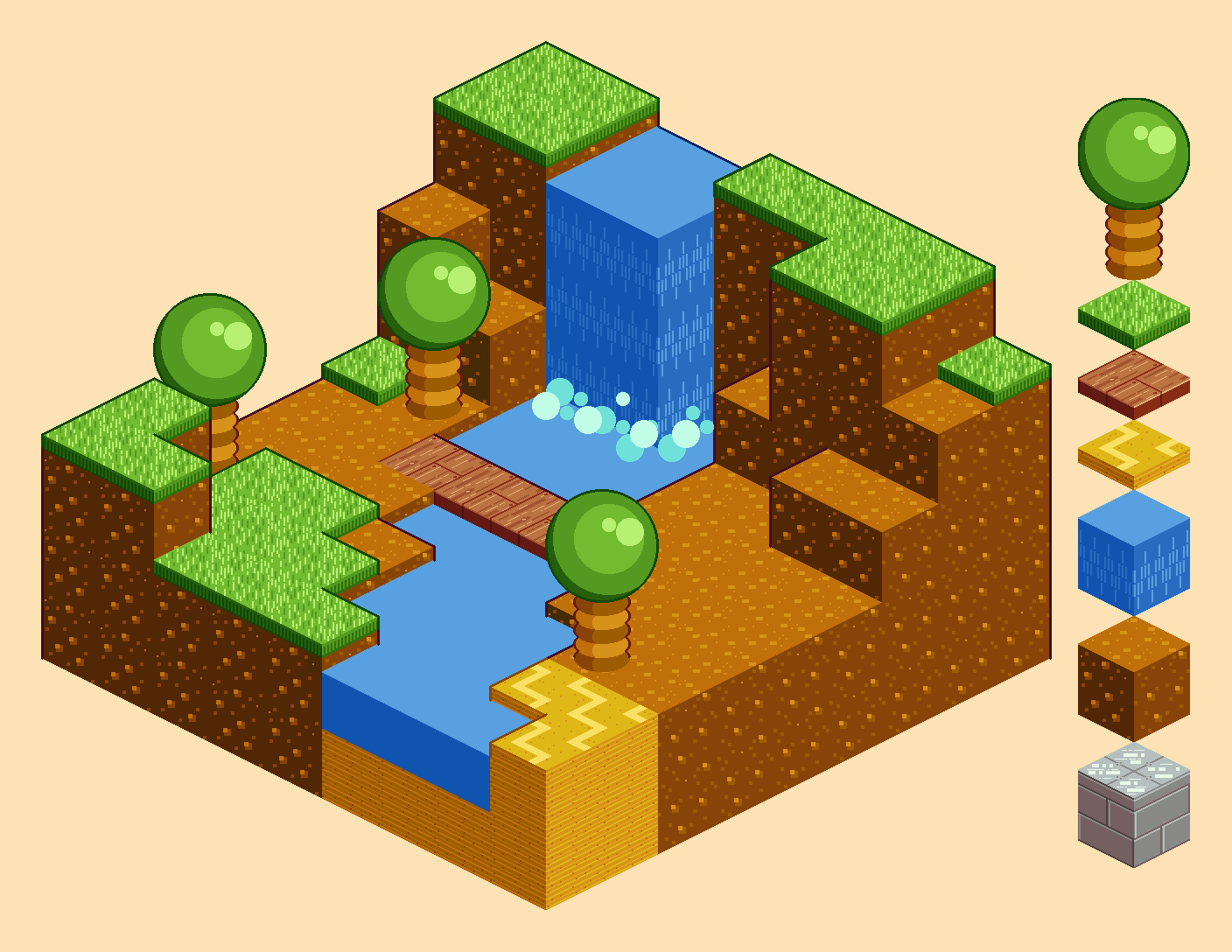 Geometric Terrain @ PixelJoint.com