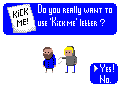 Kick me letter. @ PixelJoint.com