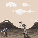 Knight Vs. Skeli @ PixelJoint.com