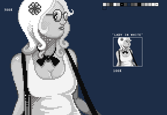 Lady in White @ PixelJoint.com