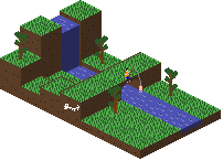 Isometric Landscape @ PixelJoint.com
