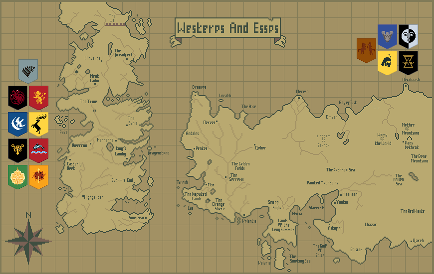 Westeros and Essos. @ PixelJoint.com