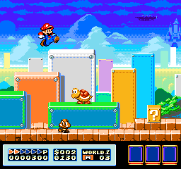 Super Mario 3 1-1 @ PixelJoint.com