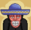 Monkey in sombrero @ PixelJoint.com