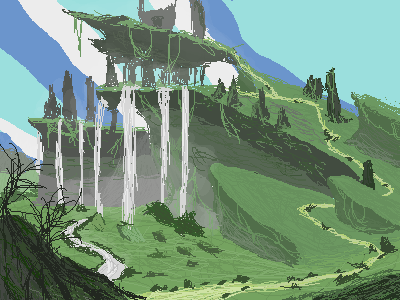 Castle near the sky @ PixelJoint.com