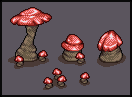 Mushroom Family @ PixelJoint.com