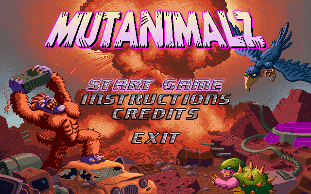 Mutanimalz title screen @ PixelJoint.com