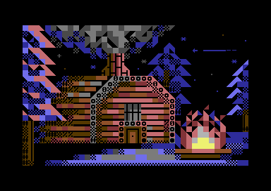 Cabin (PETSCII) @ PixelJoint.com